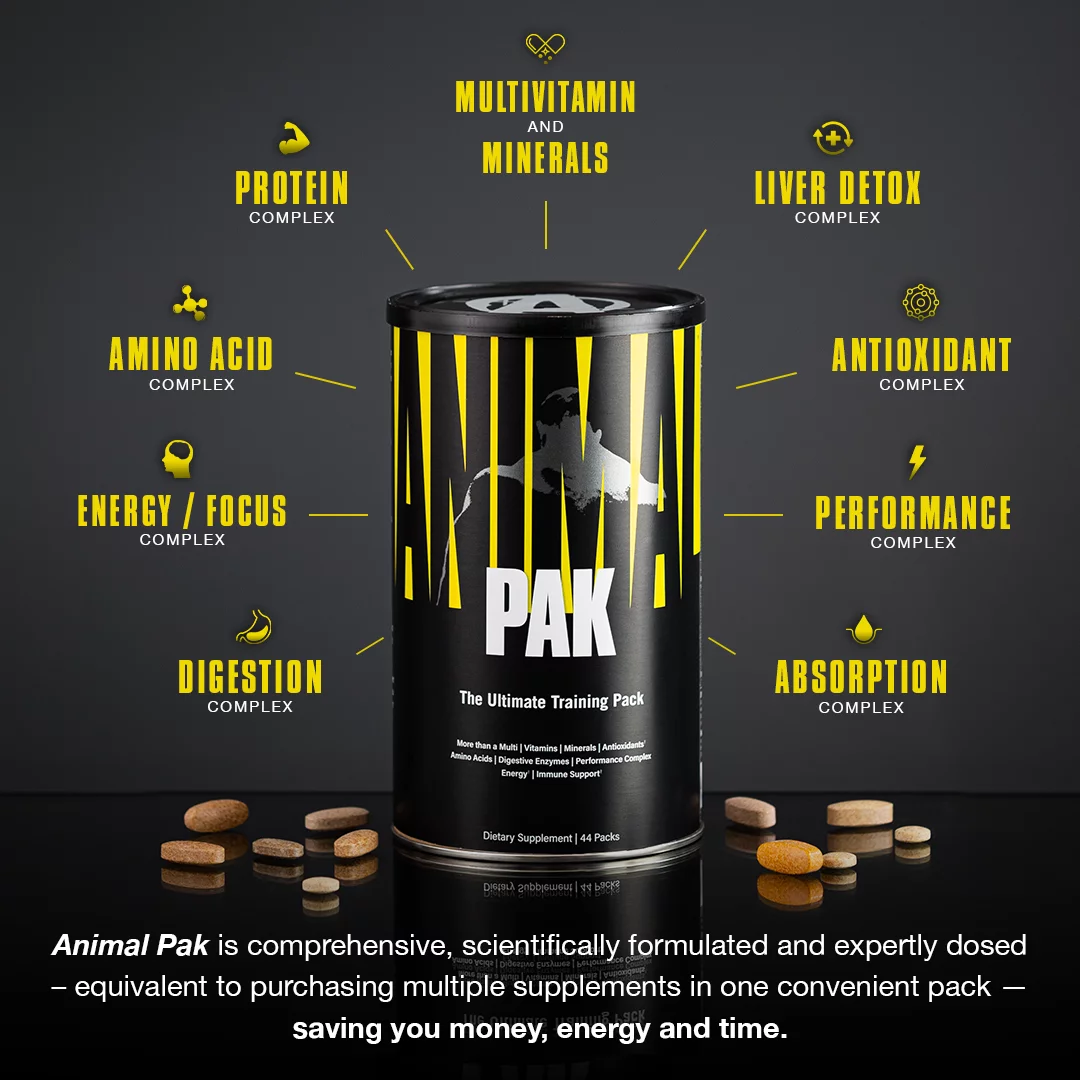 Animal Pak Ultimate Foundation 44 Packs – GymSupplements.co.uk