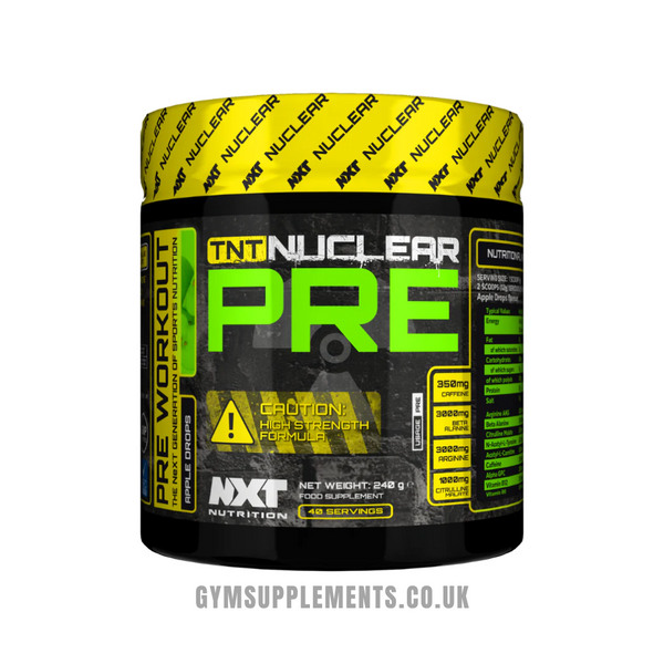 NXT Nutrition TNT Nuclear Pre Workout Pre 240g + FREE SHAKER ...