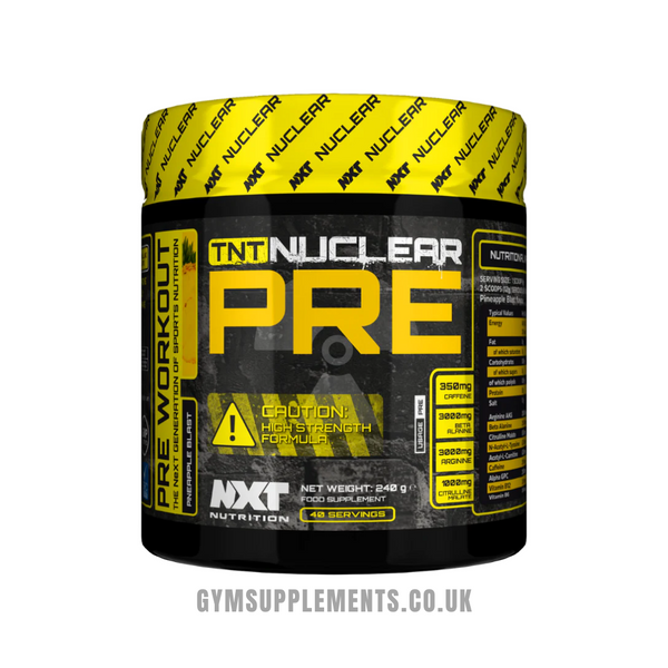 NXT Nutrition TNT Nuclear Pre Workout Pre 240g + FREE SHAKER ...