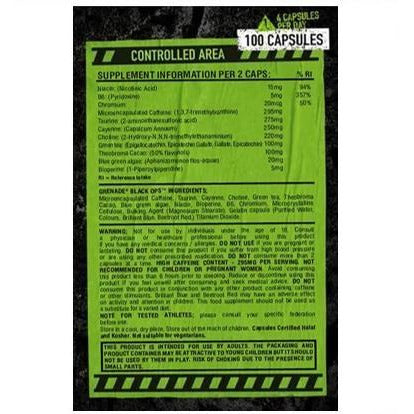 Grenade Black Ops 100 Capsules - gymsupplements.co.uk – GymSupplements ...
